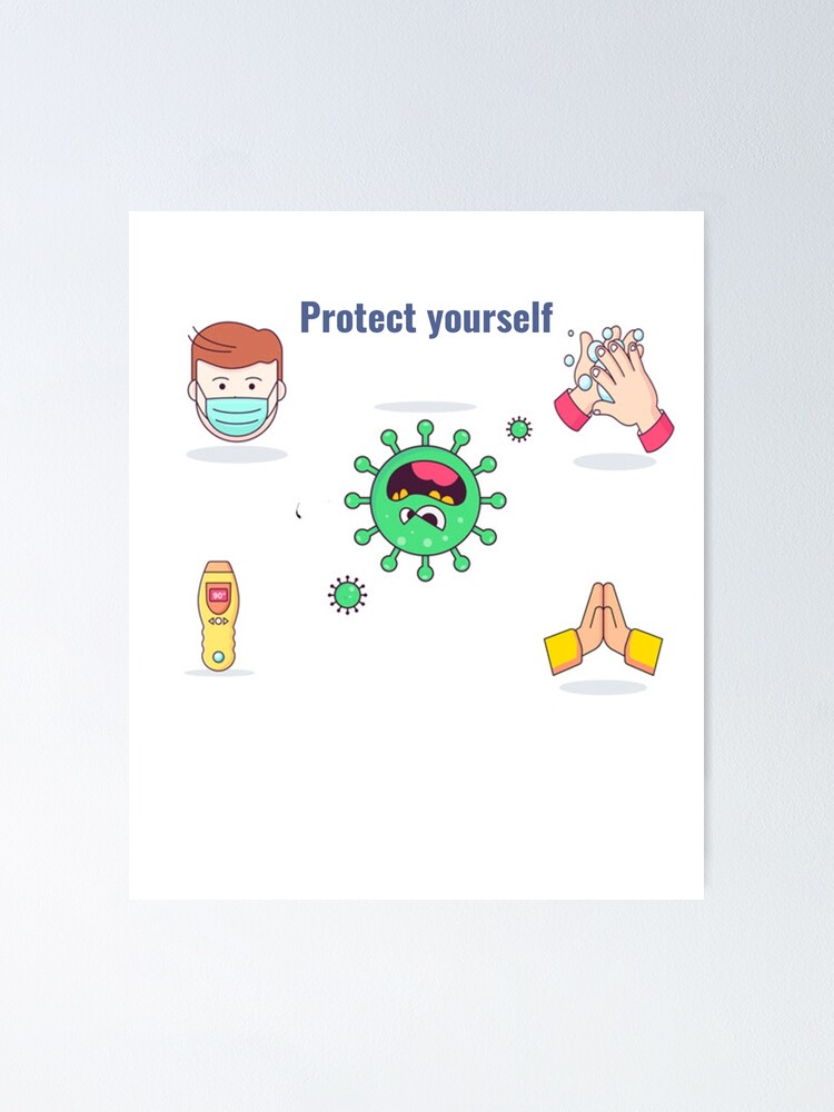"Protect yourself" Poster for Sale by hosam14 | Redbubble