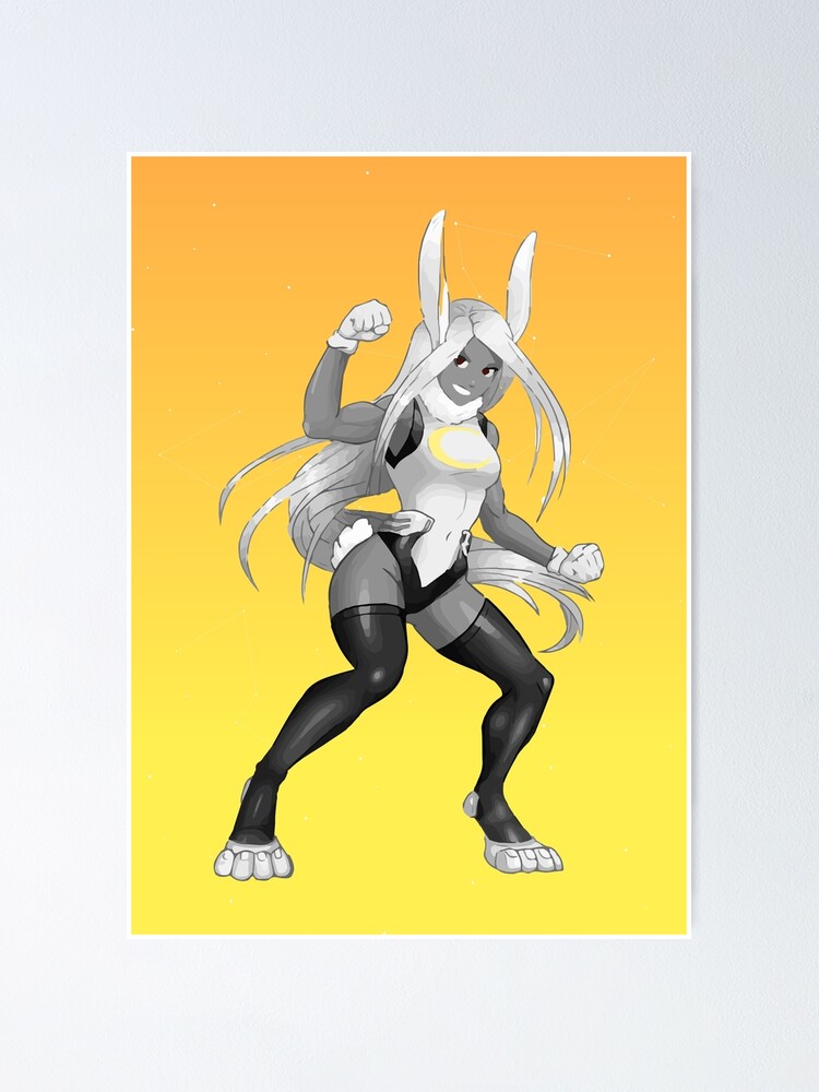 "Mirko Rabbit 'Rumi Usagiyama' - My Hero Academia" Poster by ...