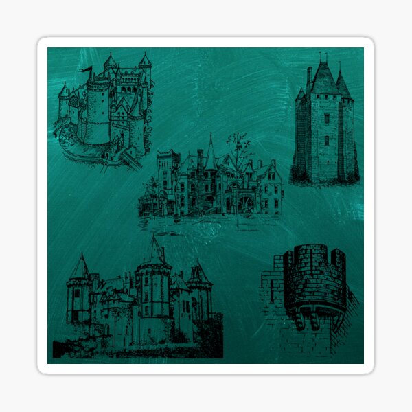 "Medieval Castle" Sticker by sisicollections | Redbubble
