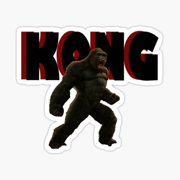 "KONG" Sticker for Sale by KOPALNANU | Redbubble