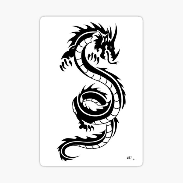 "dragon design mtz" Sticker for Sale by mtzbrent | Redbubble