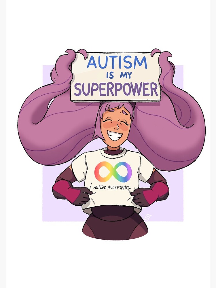 "Entrapta from She Ra celebrating Autism" Spiral Notebook for Sale by ...