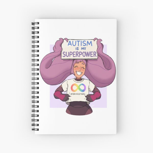 "Entrapta from She Ra celebrating Autism" Spiral Notebook for Sale by ...