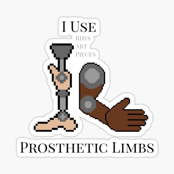 "DISABILITY DIVERSITY- I Use Prosthetic Limbs" Sticker by RhysArtPieces ...