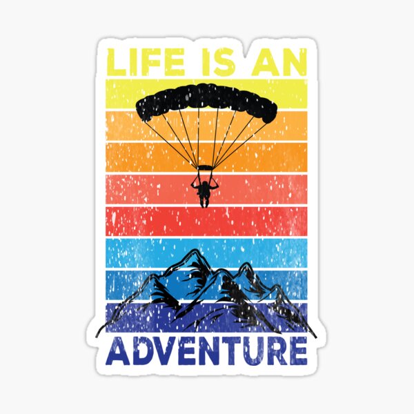 "Life is an Adventure Cool Retro Vibes" Sticker for Sale by Kriti29 ...