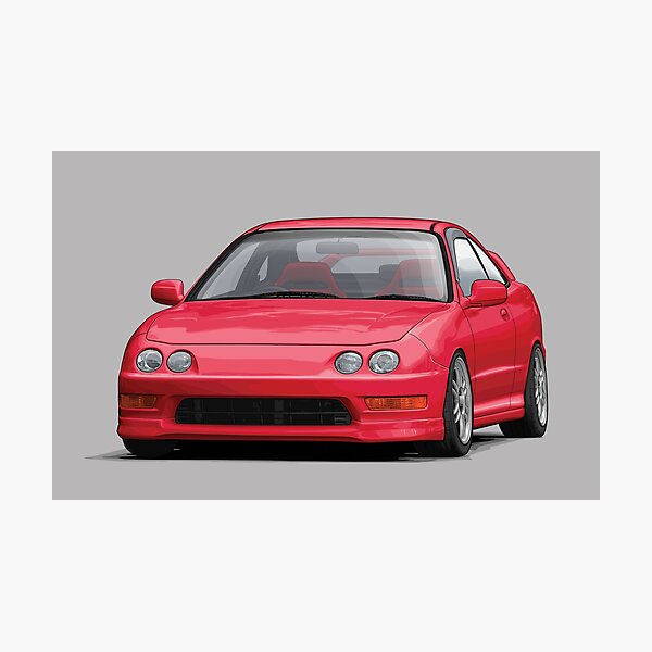 "Integra DC2 (Red)" Photographic Print for Sale by ArtyMotive | Redbubble