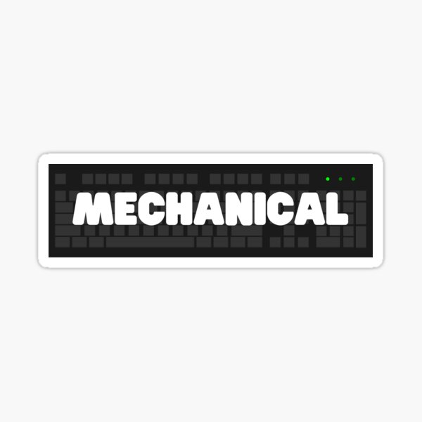 "Mechanical Keyboard" Sticker for Sale by Levet | Redbubble
