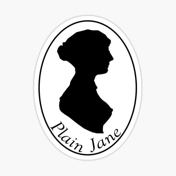 "Plain Jane" Sticker by Bekah | Redbubble