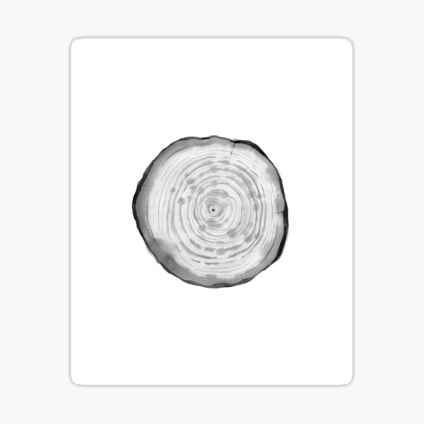 "Round saw cut" Sticker for Sale by artbyasolo | Redbubble