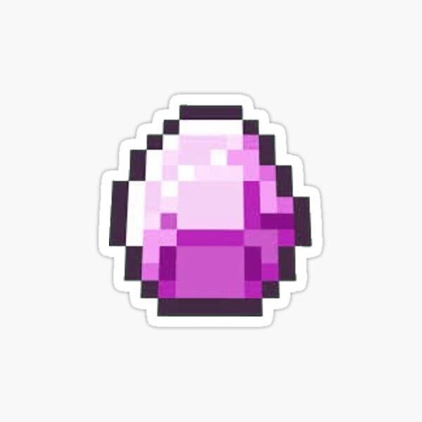 "pink minecraft diamond" Sticker by onealkeegan | Redbubble