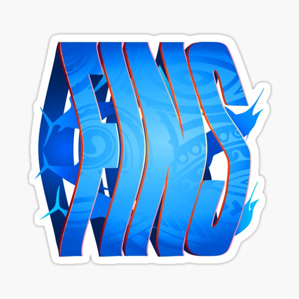 "Billfish Swimming Through 3d Text" Sticker by iColor4U | Redbubble