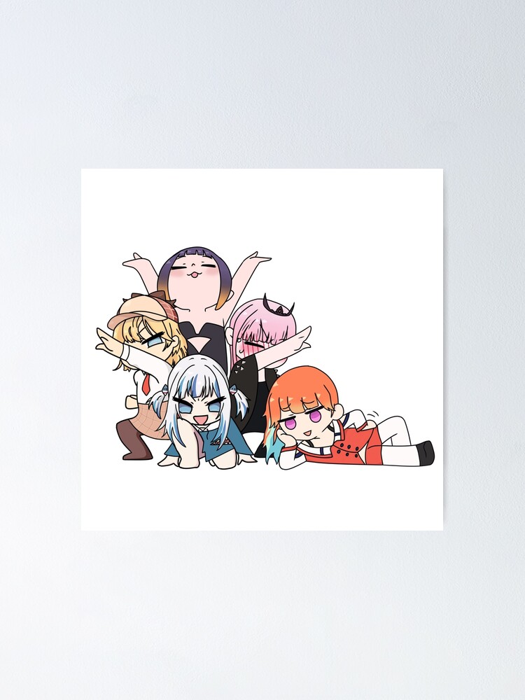 "Hololive EN gen. 1" Poster by RJtheFish | Redbubble