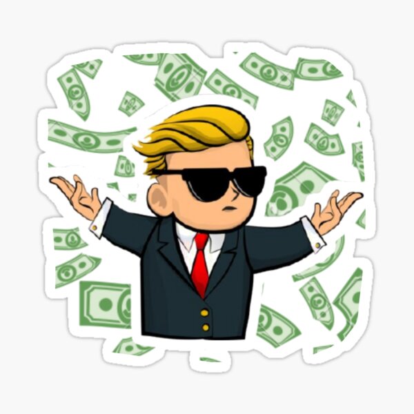 "Wall Street Bets Money Logo" Sticker for Sale by SDStudiosDesign ...
