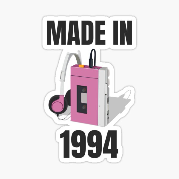 "MADE IN 1994" Sticker for Sale by 30-Merch | Redbubble