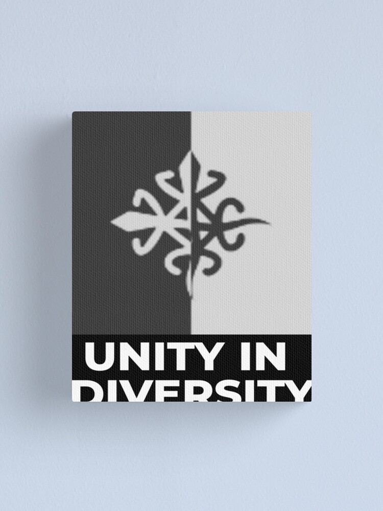"Adinkra Symbol meaning Unity In Diversity" Canvas Print by ...