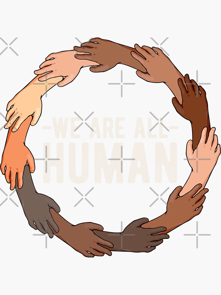 "We Are All Human Black Lives Matter Inspirational Equality Different ...