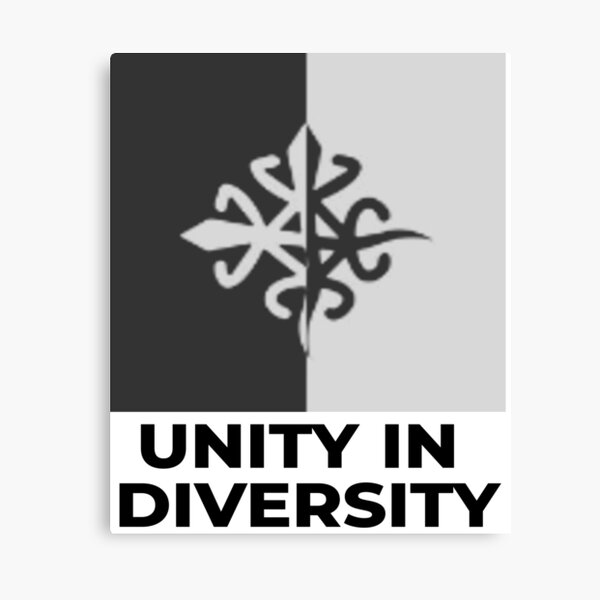 "Adinkra Symbol meaning Unity In Diversity" Canvas Print for Sale by ...