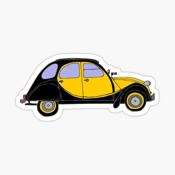 "Vintage 2 tone Citroen 2CV" Sticker for Sale by LucyBrignall | Redbubble