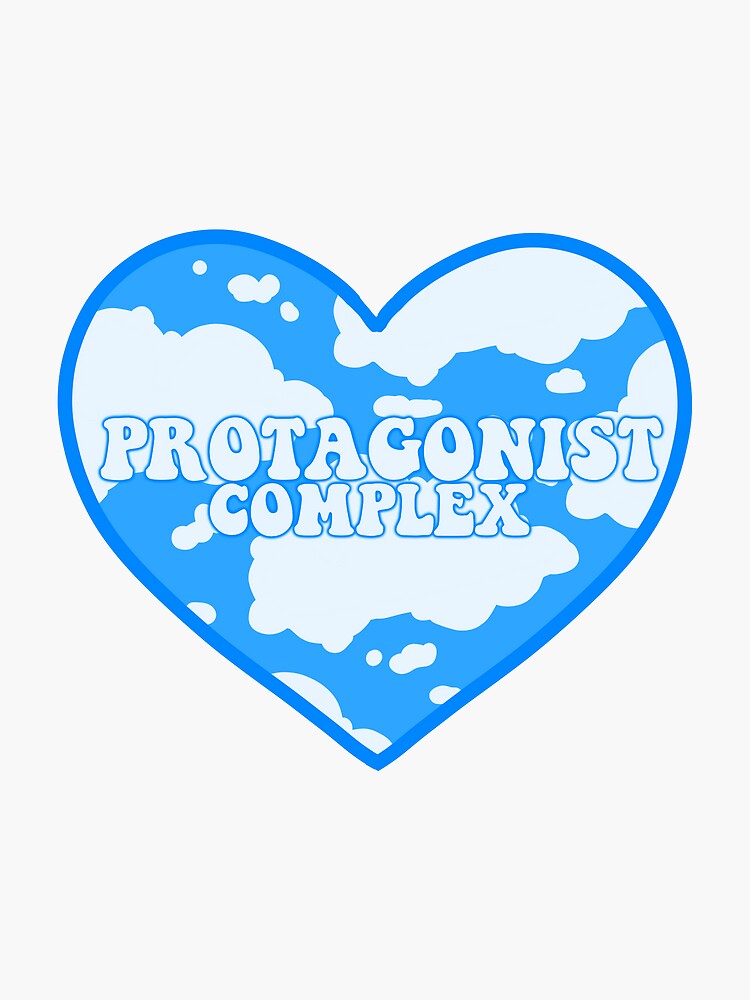 "im the protagonist" Sticker for Sale by KUROMICHAN | Redbubble