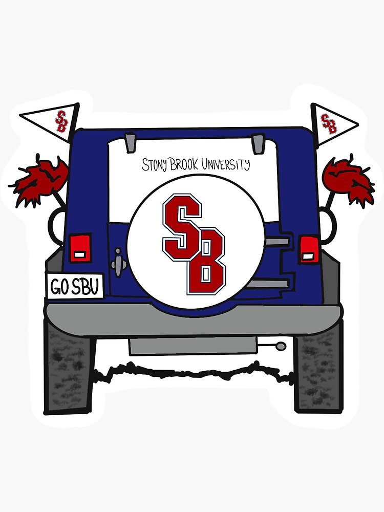 "Stony Brook Jeep" Sticker by cynthiarose2000 | Redbubble