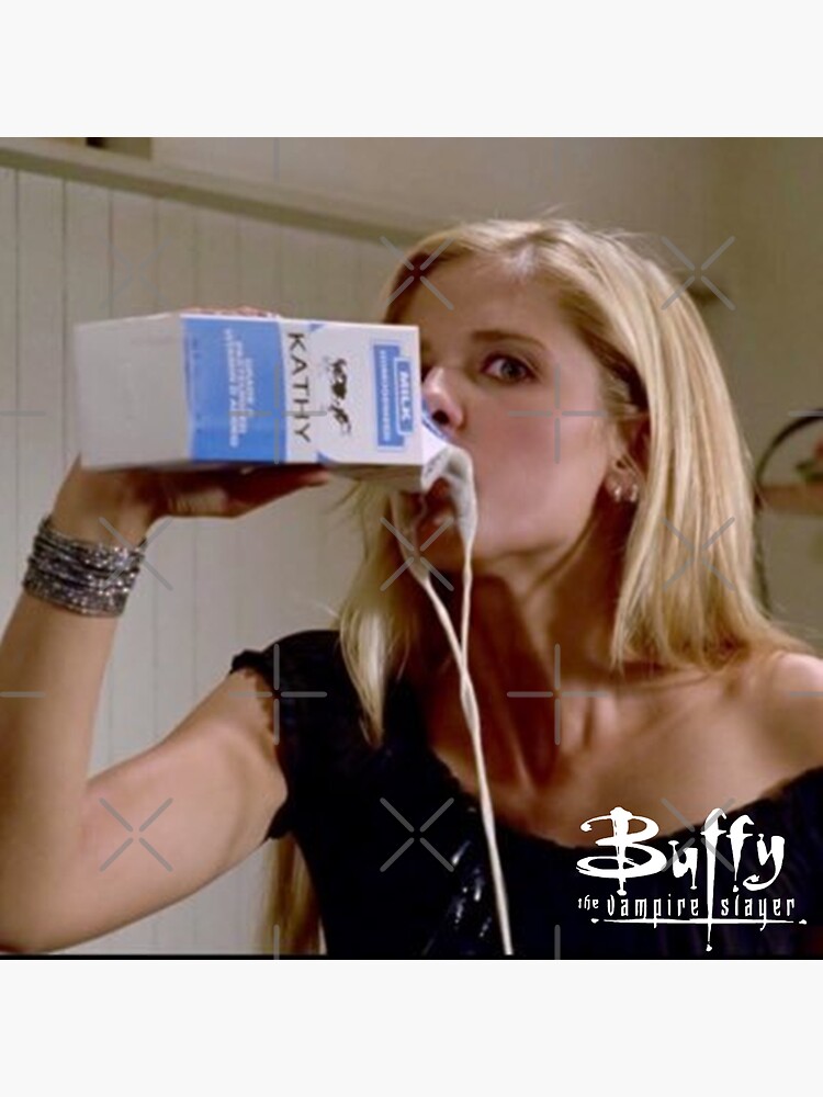 "BUFFY MILK" Sticker for Sale by wadee | Redbubble