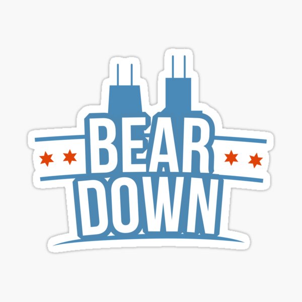 "Bear Down City Edition Wordmark Logo" Sticker for Sale by BearCreative ...