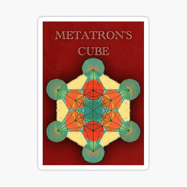 "Metatron's Cube" Sticker for Sale by LUMPYART | Redbubble