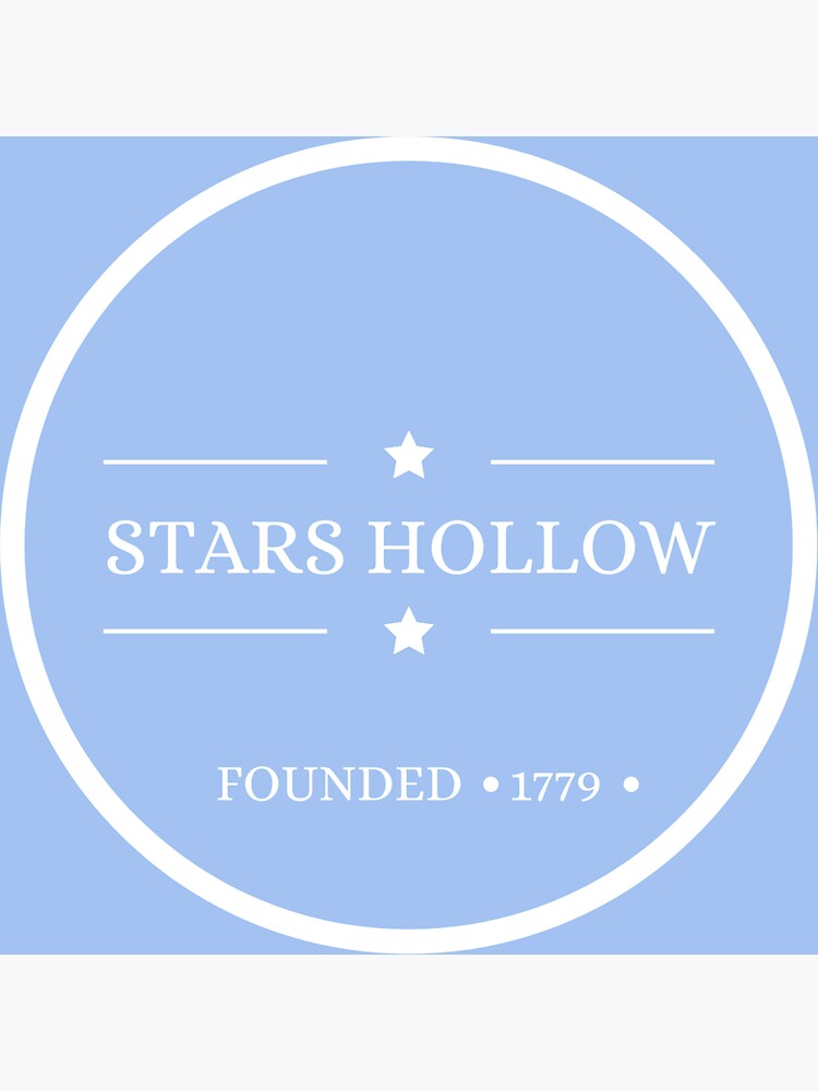 "Stars Hollow Sign" Sticker by StudioChey | Redbubble