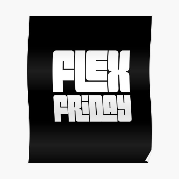 "Flex Friday Workout" Poster by Boy-Mom-Shop | Redbubble