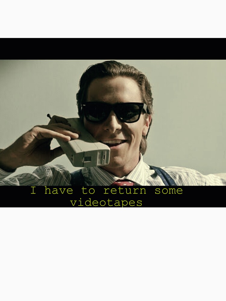 "American Psycho Patrick Bateman Phone" T-shirt for Sale by ...