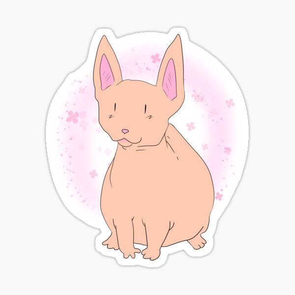 "Friendly Aura Bingus - Sphynx Cat" Sticker by mitavery | Redbubble