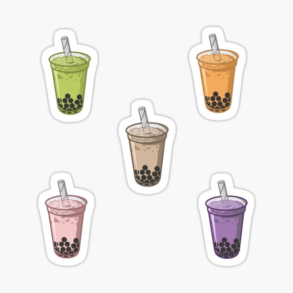 " Bubble Tea Bundle" Sticker for Sale by Victoriacai | Redbubble