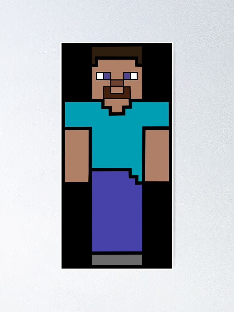 "Minecraft - Classic Steve " Poster for Sale by Ondrisu | Redbubble