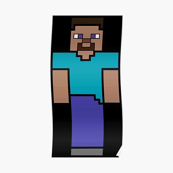 "Minecraft - Classic Steve " Poster for Sale by Ondrisu | Redbubble
