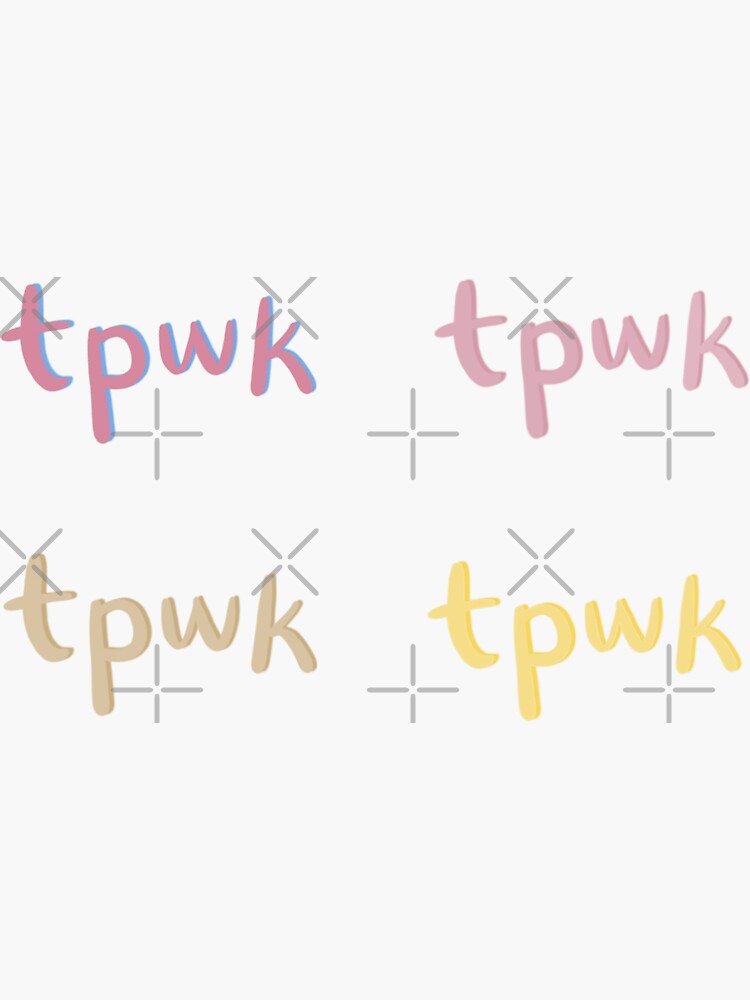 "tpwk" Sticker for Sale by ashleelalala | Redbubble