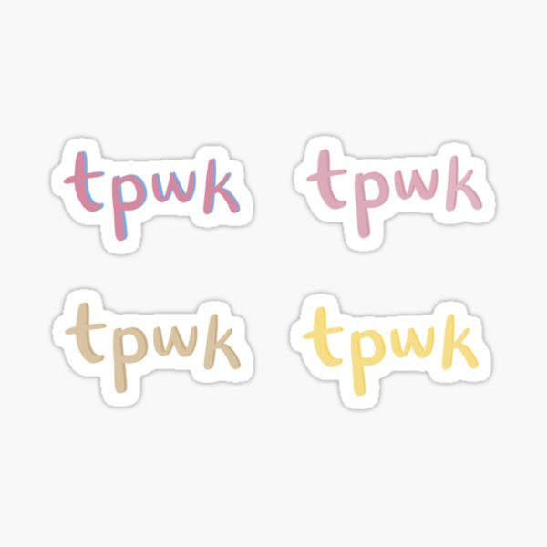 "tpwk" Sticker for Sale by ashleelalala | Redbubble
