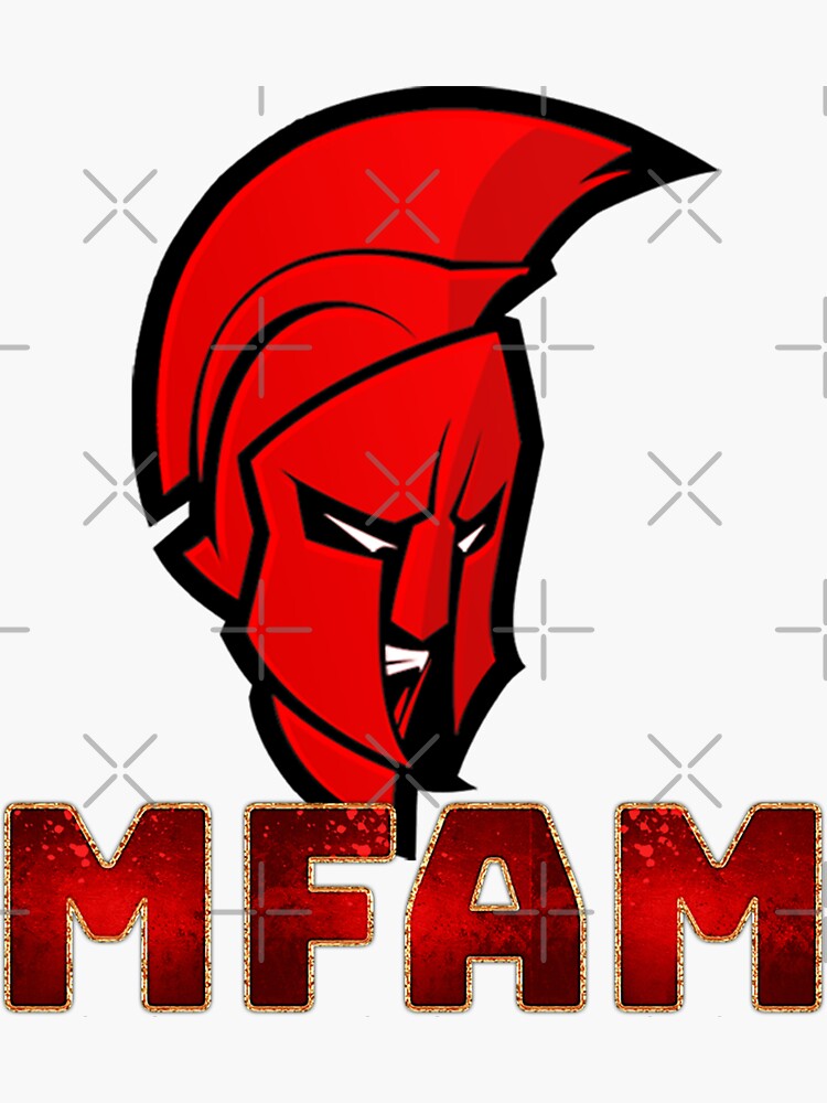 "MFAM with Gladiator" Sticker for Sale by ArtInventor | Redbubble
