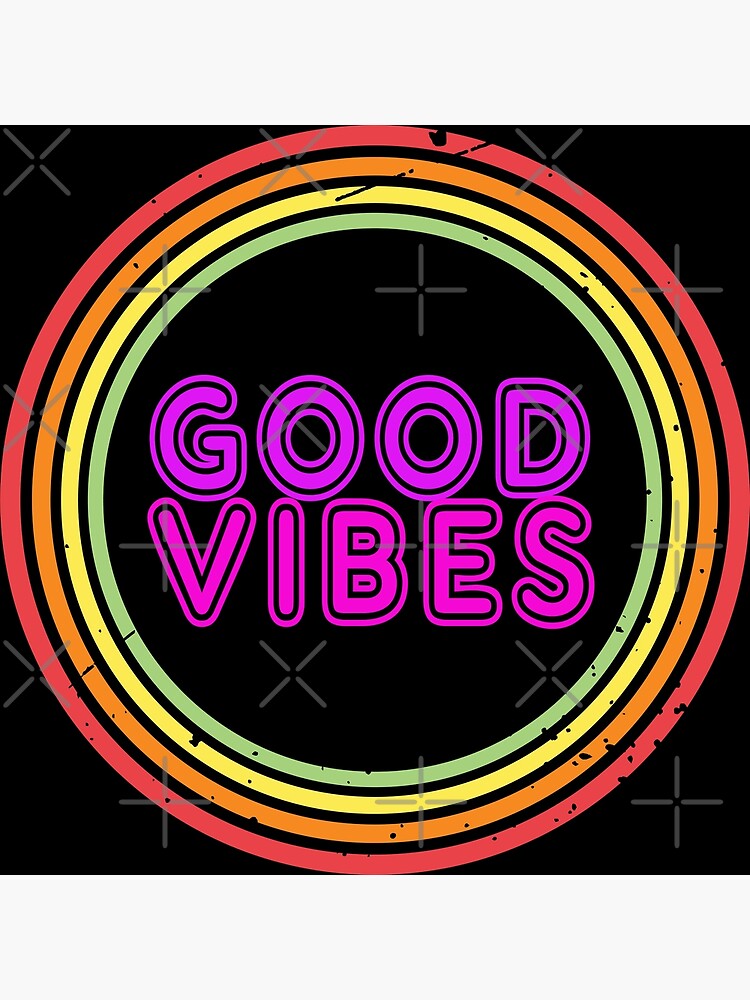 "Good vibes color rainbow" Poster by Motivationftp | Redbubble
