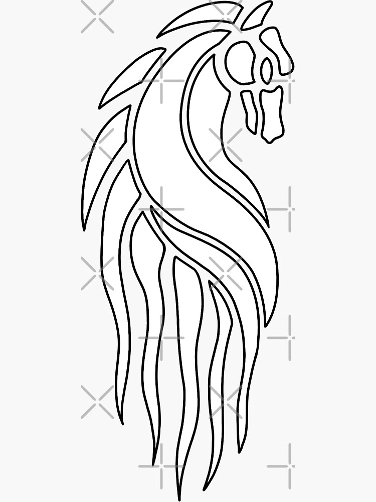 "The Banner of Rohan" Sticker for Sale by PippinMcGee | Redbubble
