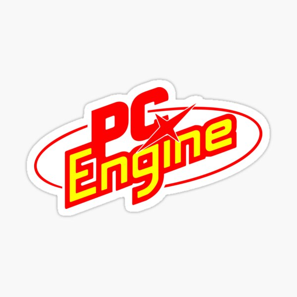 "PC Engine Logo (Red)" Sticker for Sale by RubenCRM | Redbubble