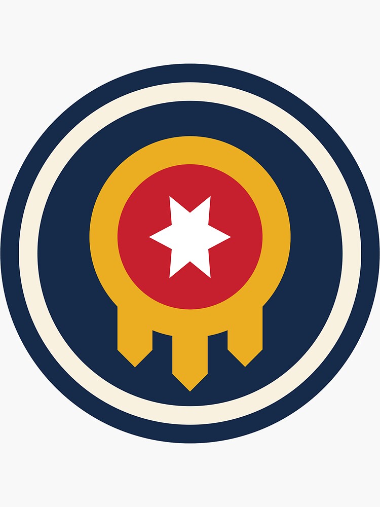 "Tulsa Flag Emblem" Sticker for Sale by VexyDesigns | Redbubble