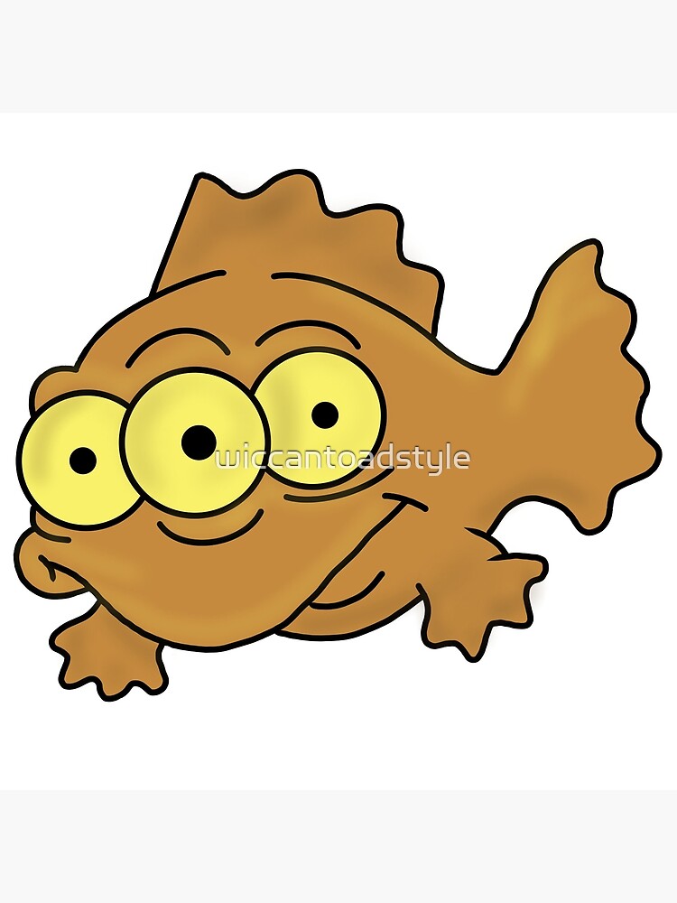 "Blinky Simpsons fish" Poster for Sale by wiccantoadstyle | Redbubble