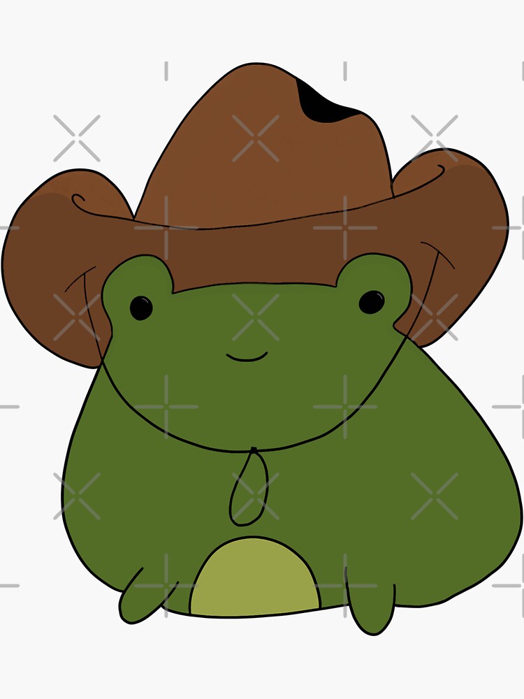 "Cowboy Frog" Sticker for Sale by trashpanda99 | Redbubble
