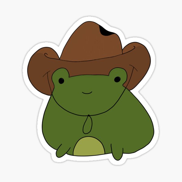 "Cowboy Frog" Sticker for Sale by trashpanda99 | Redbubble