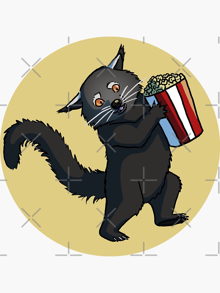 "Binturong Popcorn" Sticker for Sale by soyrwoo | Redbubble