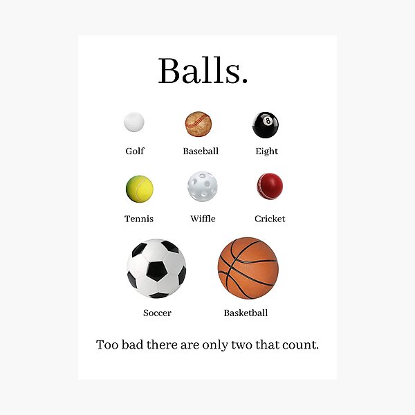 "Riley Finn Balls Poster" Photographic Print for Sale by gothicpluto ...