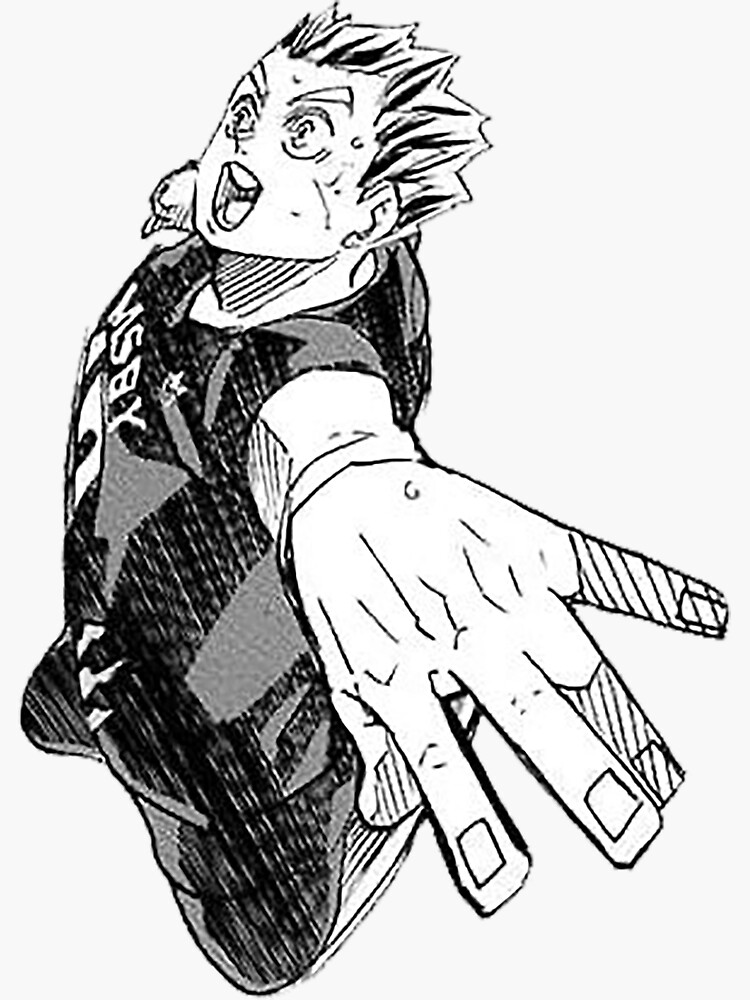 "Haikyuu - Bokuto " Sticker by kroma22 | Redbubble
