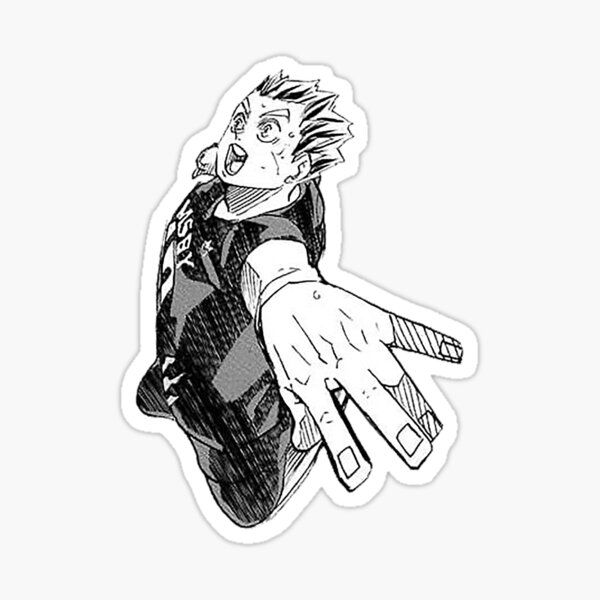 "Haikyuu - Bokuto " Sticker by kroma22 | Redbubble