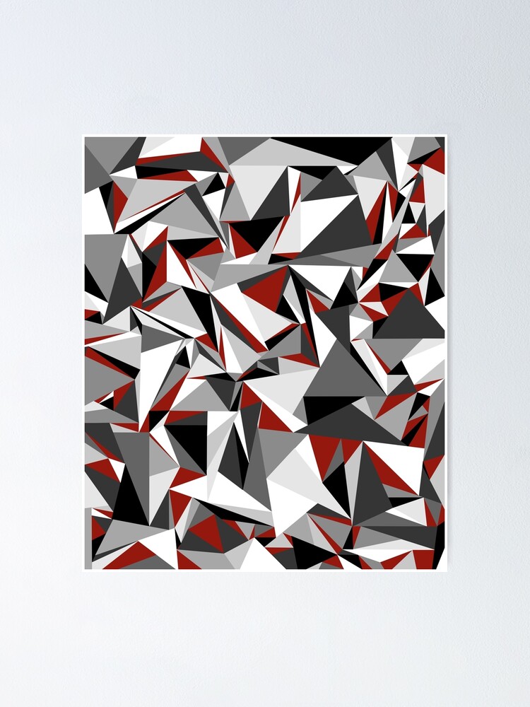 "3 point red" Poster by YAYDavid | Redbubble