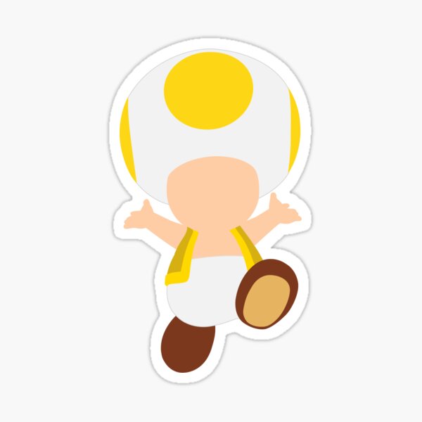 Yellow Toad Stickers | Redbubble